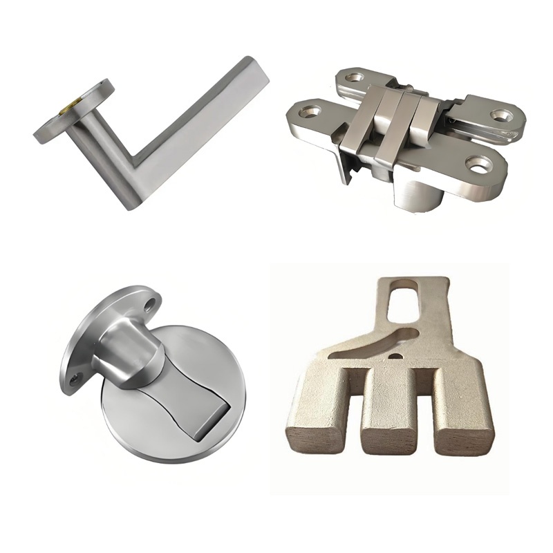 Cast stainless steel door and window hardware