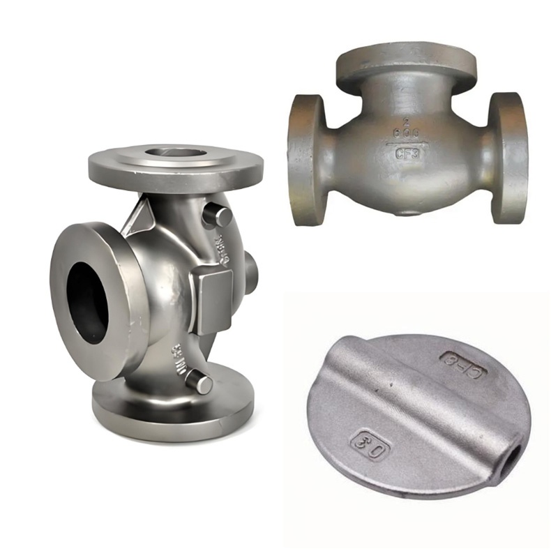 Cast stainless steel valve parts